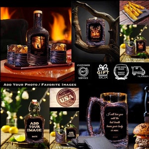 Personalized Fireman Whiskey Decanter Set With Gift - Etsy