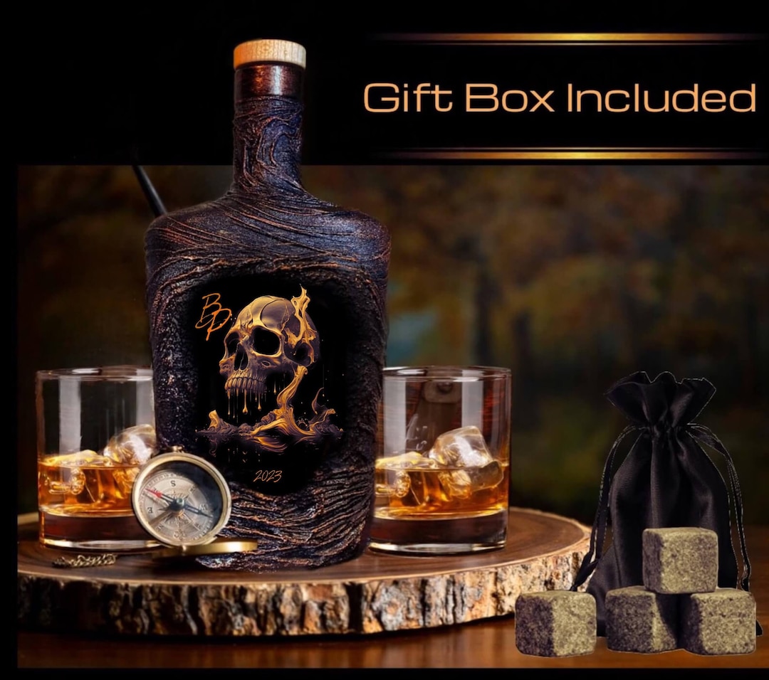 Skull Whiskey Decanter Set Personalized / Customized Gift Ideas for Man ...