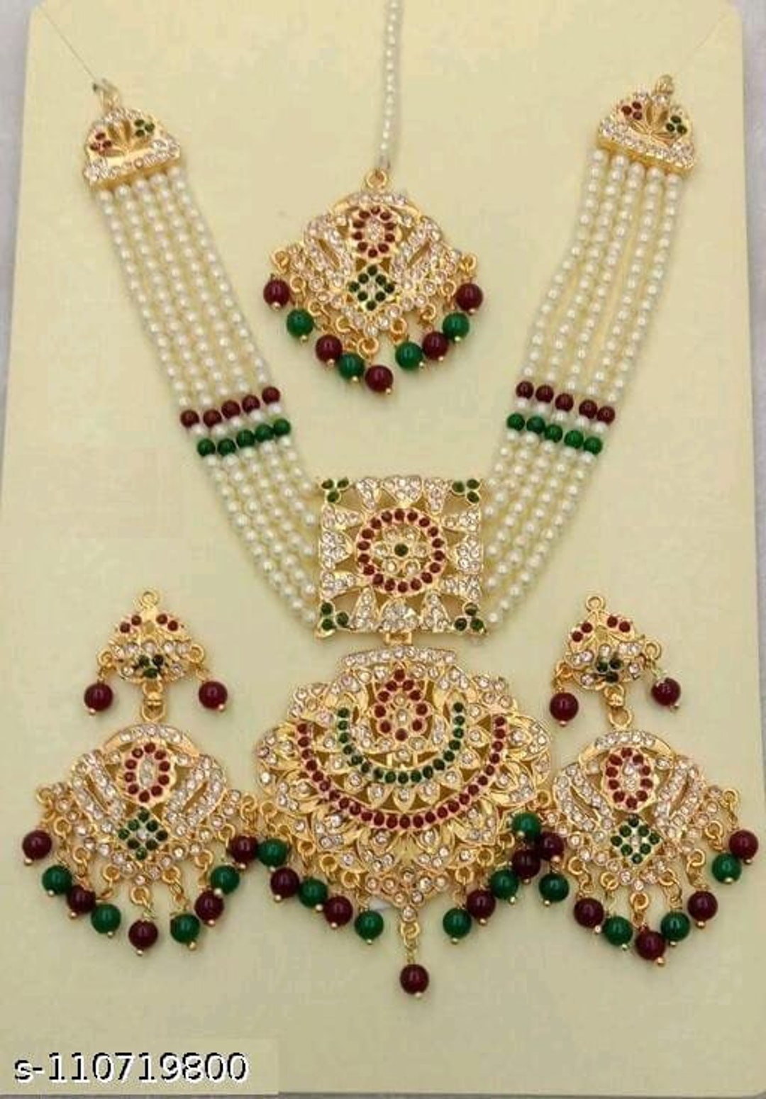 Beautiful Choker Necklace Set for Women Necklace Set With Pair of ...