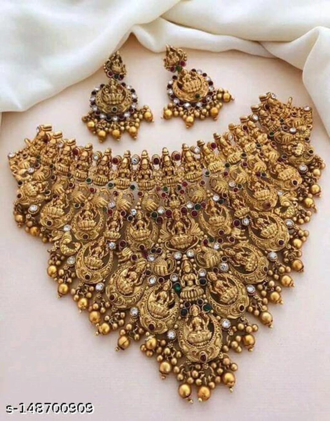 Awesome Designer Temple Jewelry Full Set Bridal Jewelry, Traditional ...