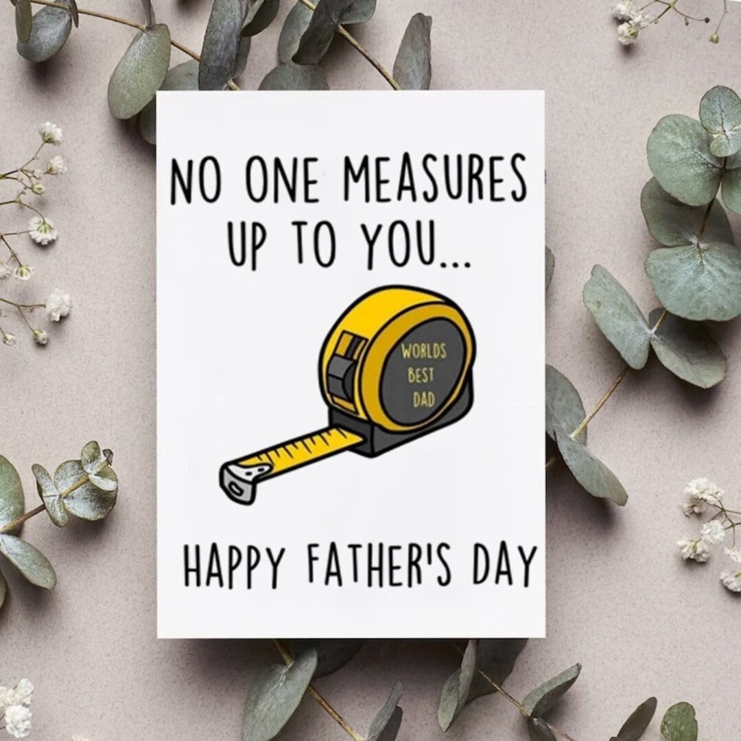 Funny Father's Day Cards No One Measures up to You - Etsy