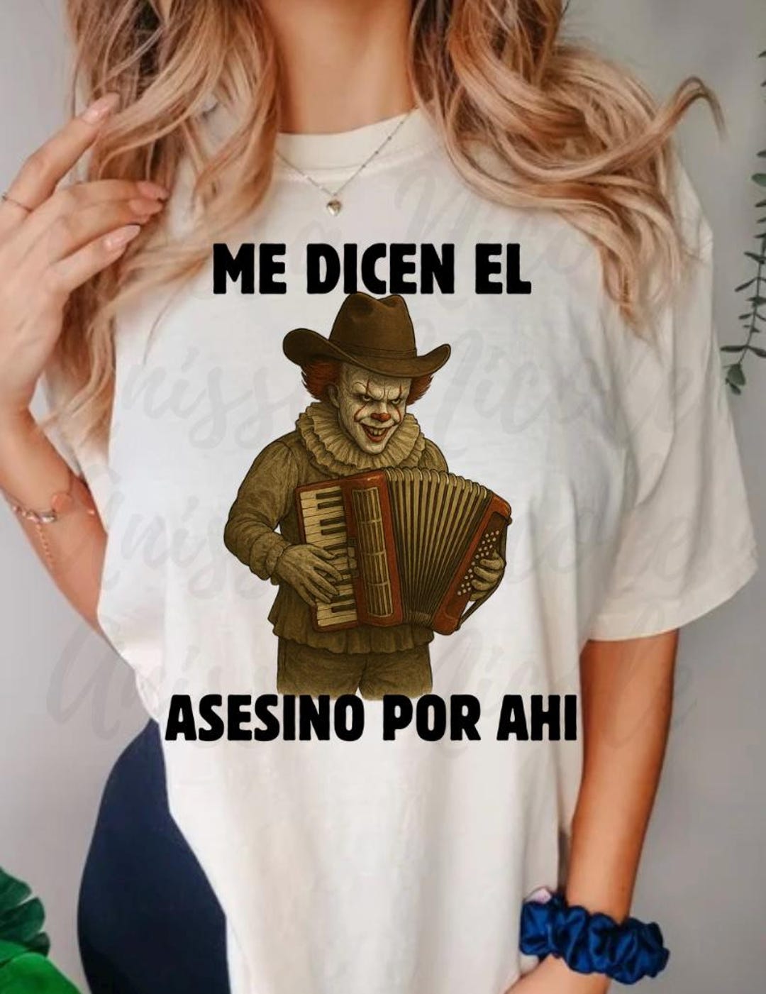 Me Dicen El Asesino Por Ahi PNG/ Pennywise Horror Cowboy PNG/ Pennywise ...