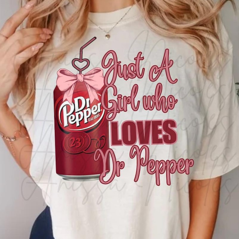 Dr Pepper Bow Dtf Print - Etsy