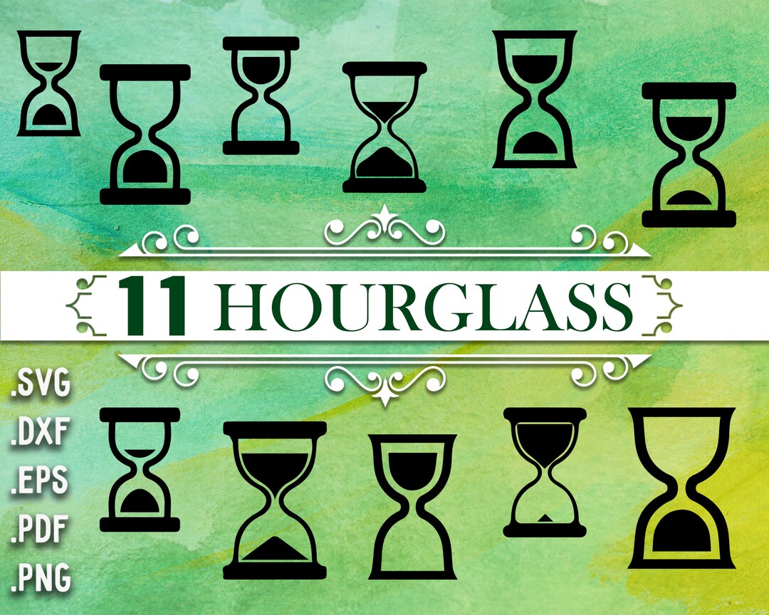 HOURGLASS SVG, Hourglass Clipart, Hourglass Svg File, Hourglass ...