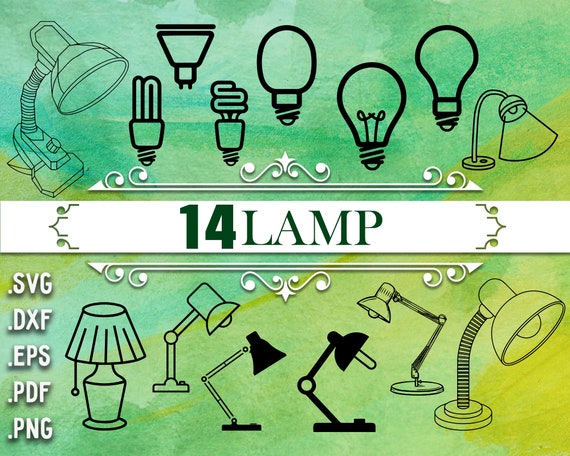LAMP SVG Lamp Magic Lamp Svg Svg File Light Svgmagic | Etsy