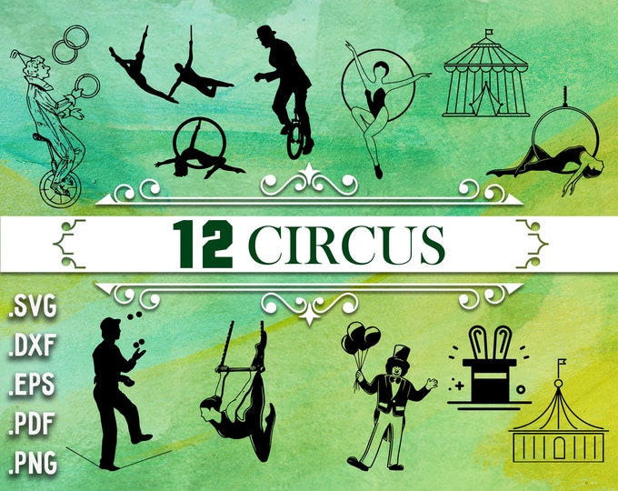Circus Svg Bundle, Ringmaster Svg, Circus Svg, Circus Party Svg, Circus ...