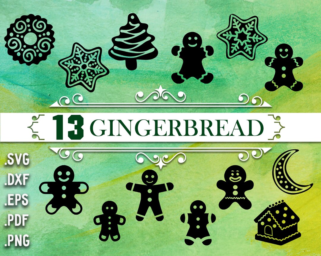 GINGERBREAD SVG, Christmas Svg, Gingerbread Man Svg, Christmas Cookie ...