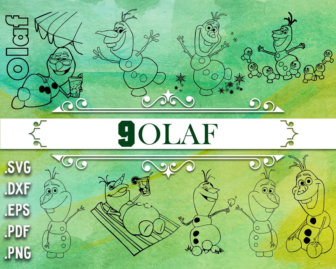 OLAF SVG, Frozen Svg, Olaf, Olaf Silhouette, Svg Files, Olaf Clipart ...