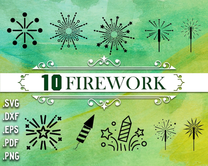 FIREWORK SVG, Patriotic Svg, Firework, Firework Silhouette, Firework ...