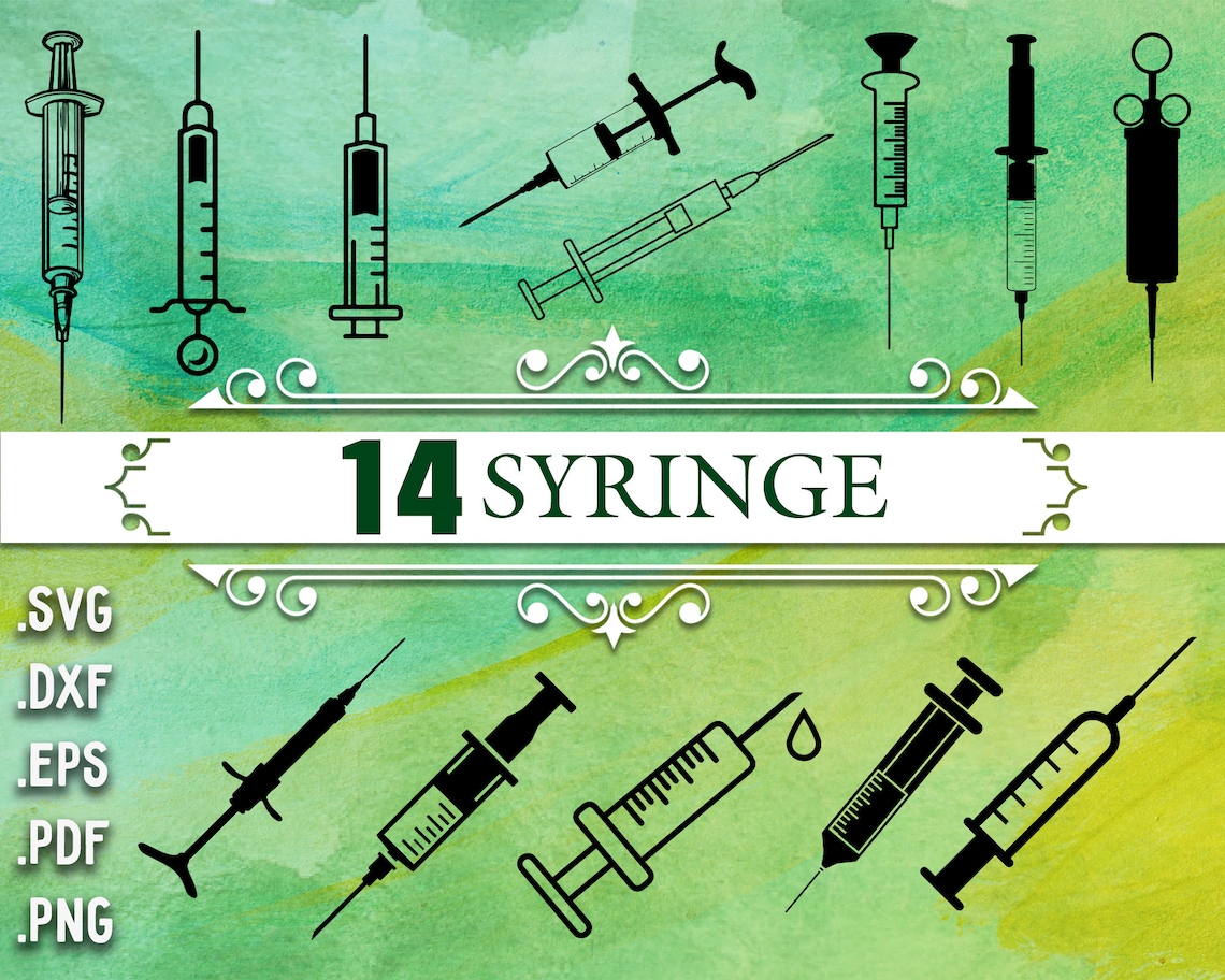 SYRINGE SVG, Svg, Syringe, Nursing Svg, Syringe Clipart, Hospital Svg ...