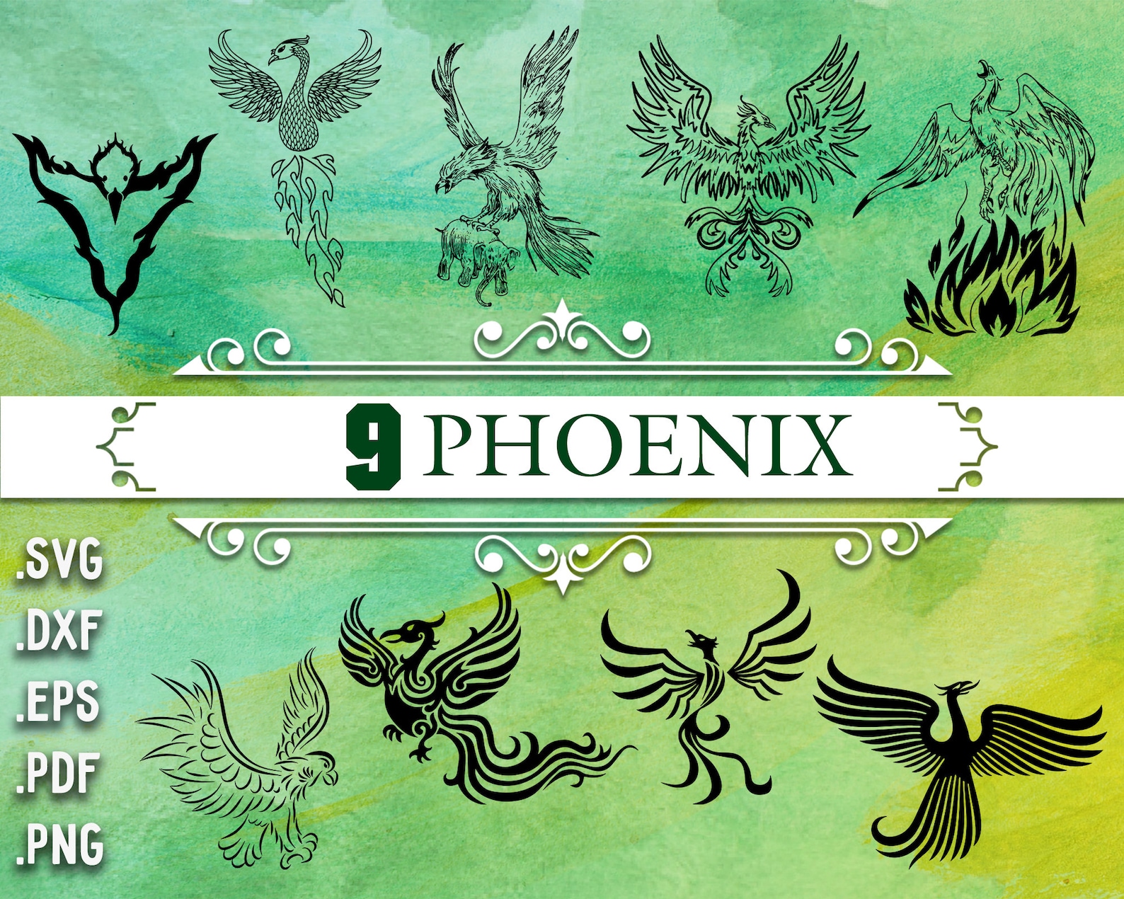 PHOENIX SVG, Phoenix, Phoenix Clipart, Phoenix Cut File,phoenix ...