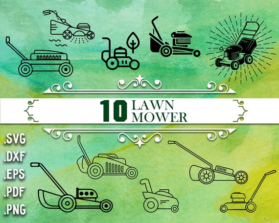 LAWN MOWER SVG lawn mower clipart lawn mower vector lawn | Etsy