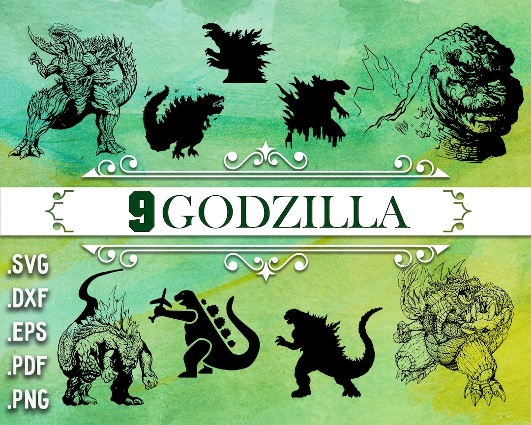 GODZILLA SVG, Godzilla, Godzilla Shirt, Silhouette Svg, Monster Svg ...