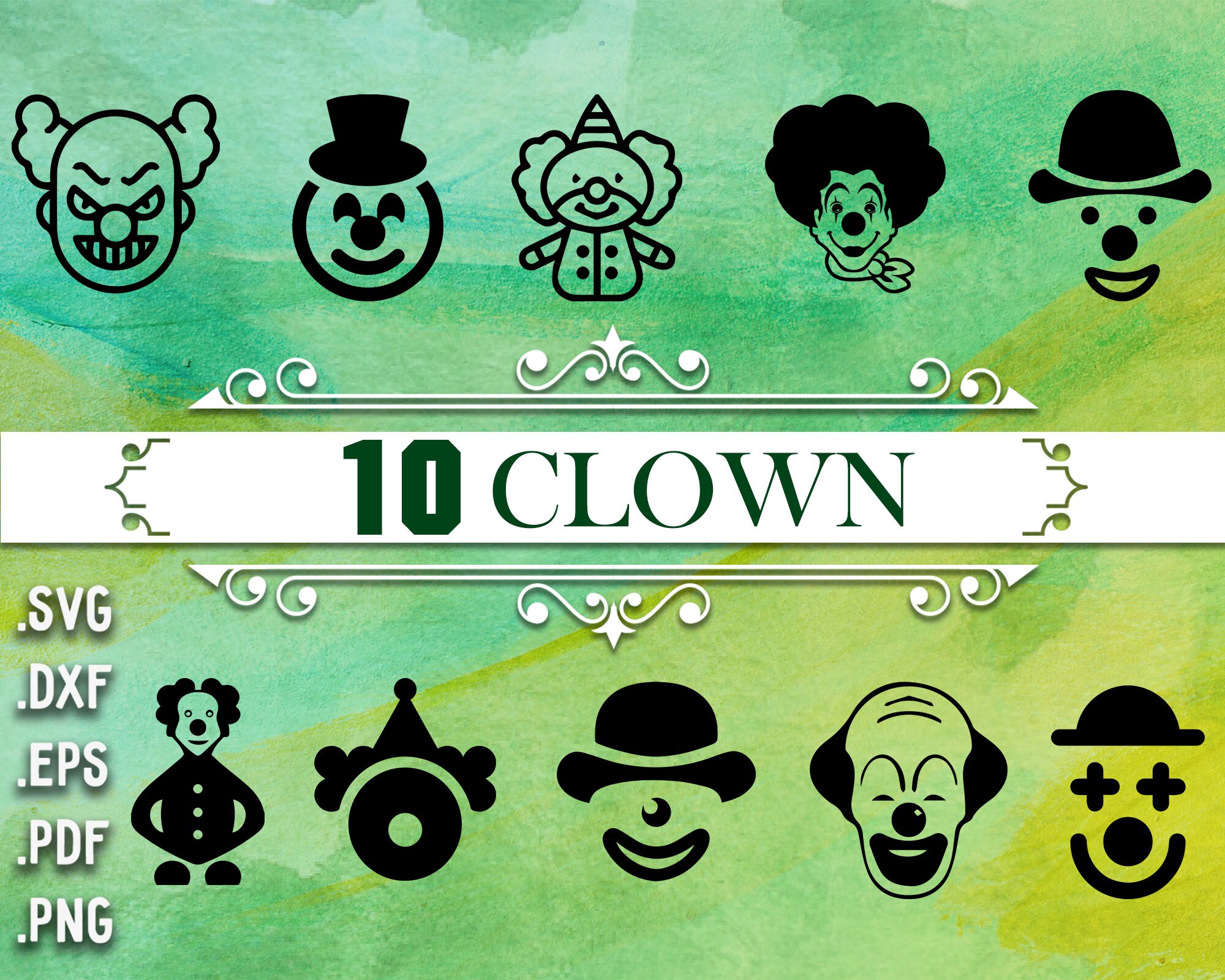 CLOWN SVG, Clown, Circus Svg, Pennywise Svg, Scary Clown Svg, Clown ...
