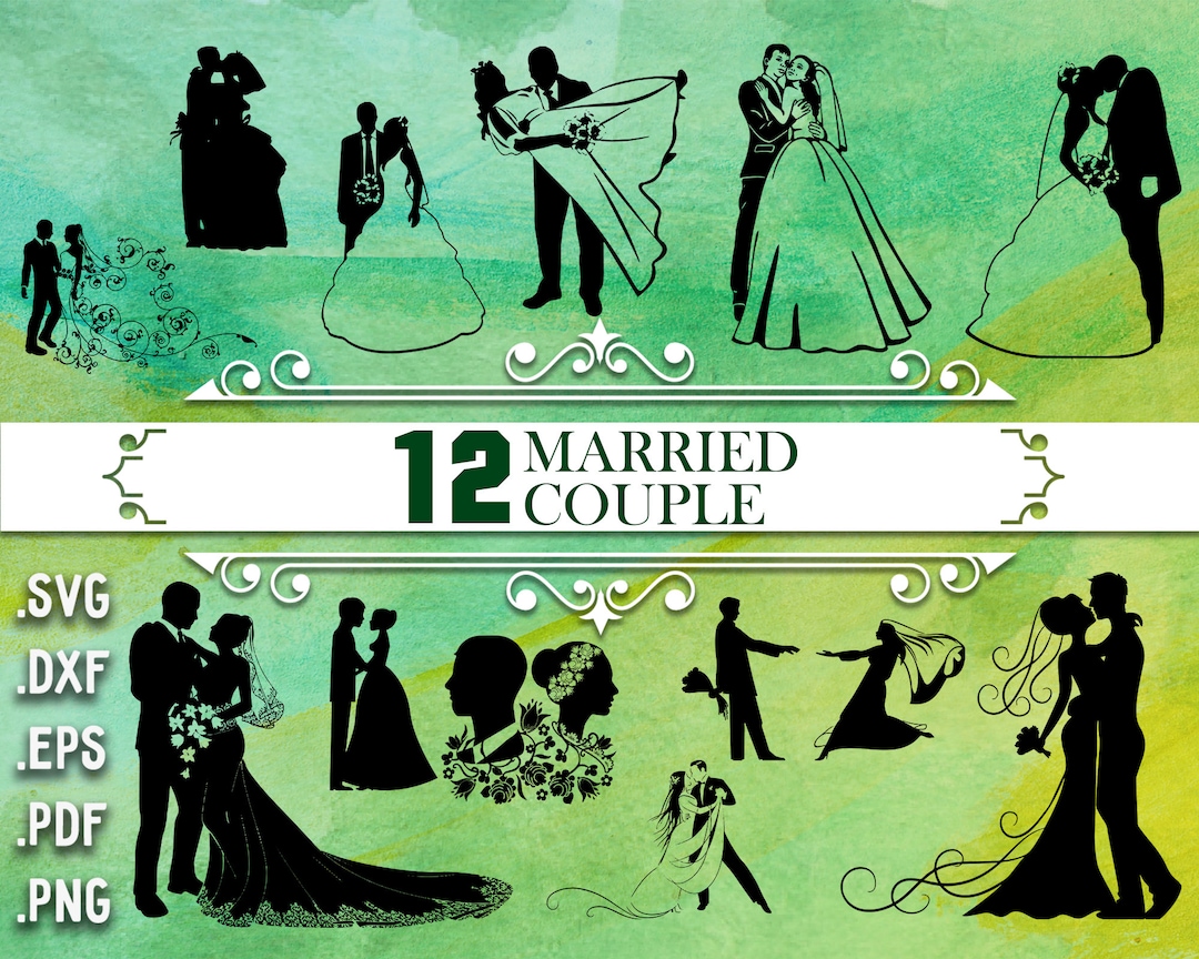 MARRIED COUPLE SVG, Just Married Svg, Married Svg, Married Couple Svg ...