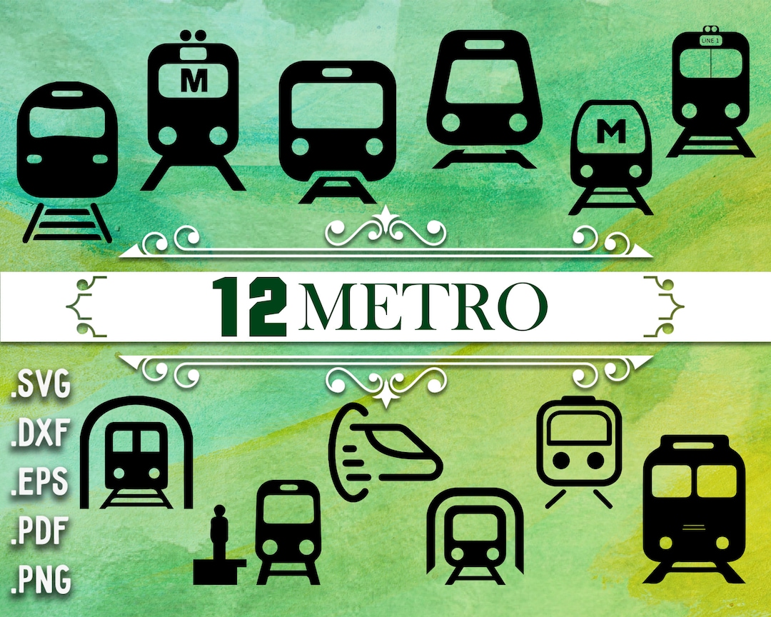 METRO SVG, Metro Station, Metro Svg, Subway Train Svg, Subway Svg ...