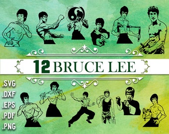Bruce Lee Svg Png | Etsy