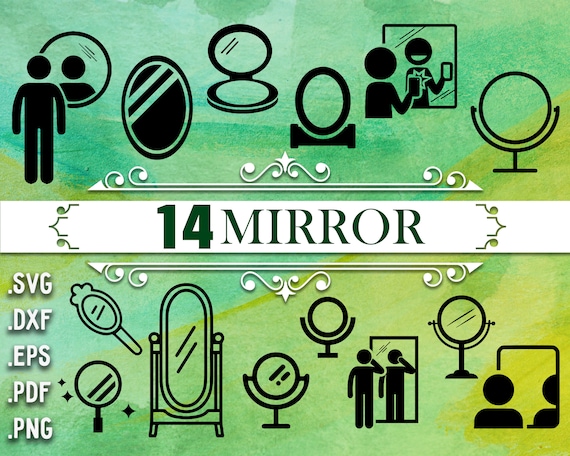 MIRROR SVG Mirror Svg Files for Cricut Svg File Svg Files | Etsy