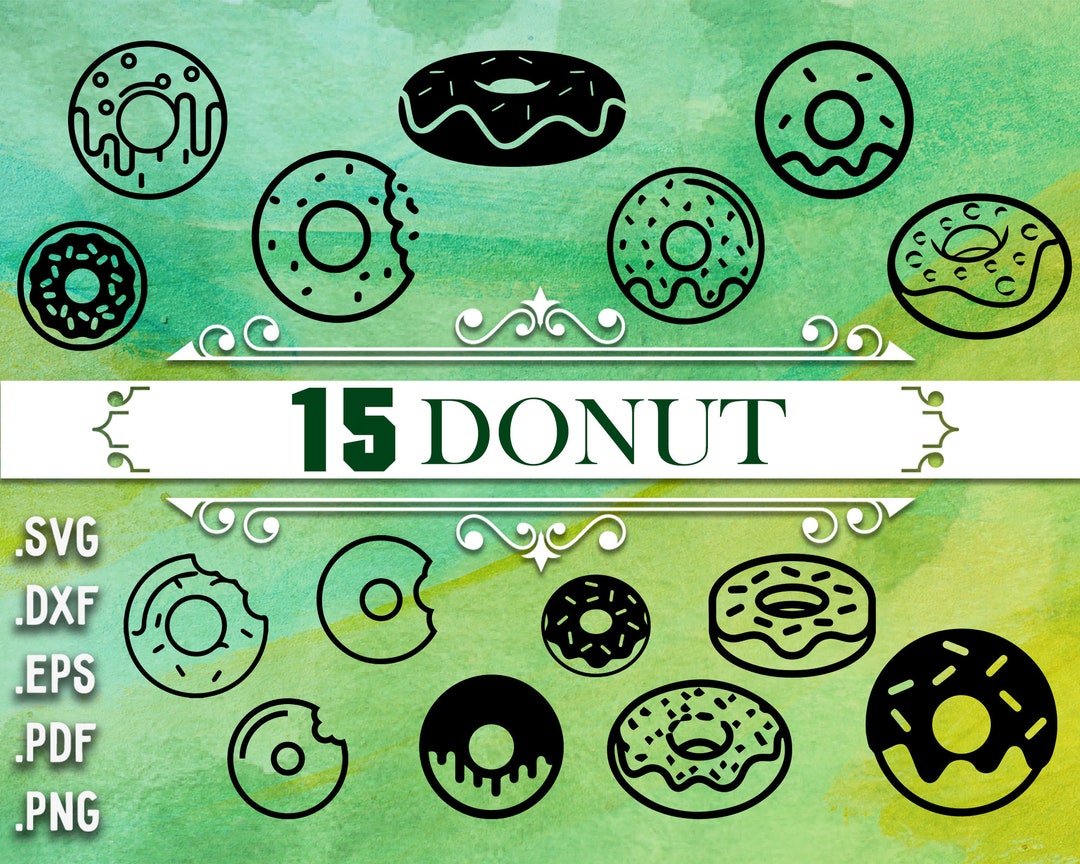 DONUT SVG, Donut Cut File, Donuts Svg, Donut Svg File, Donut Dxf ...