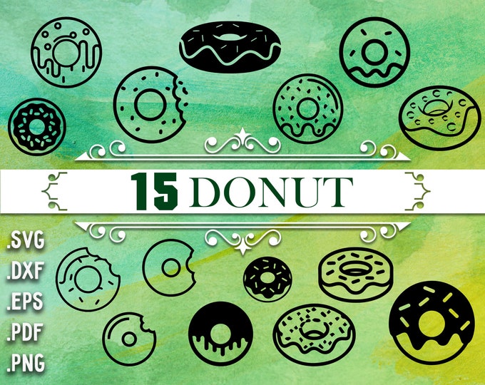 Donut SVG - Etsy