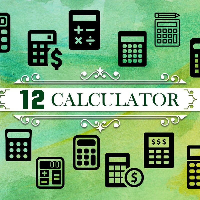 Calculator Svg - Etsy