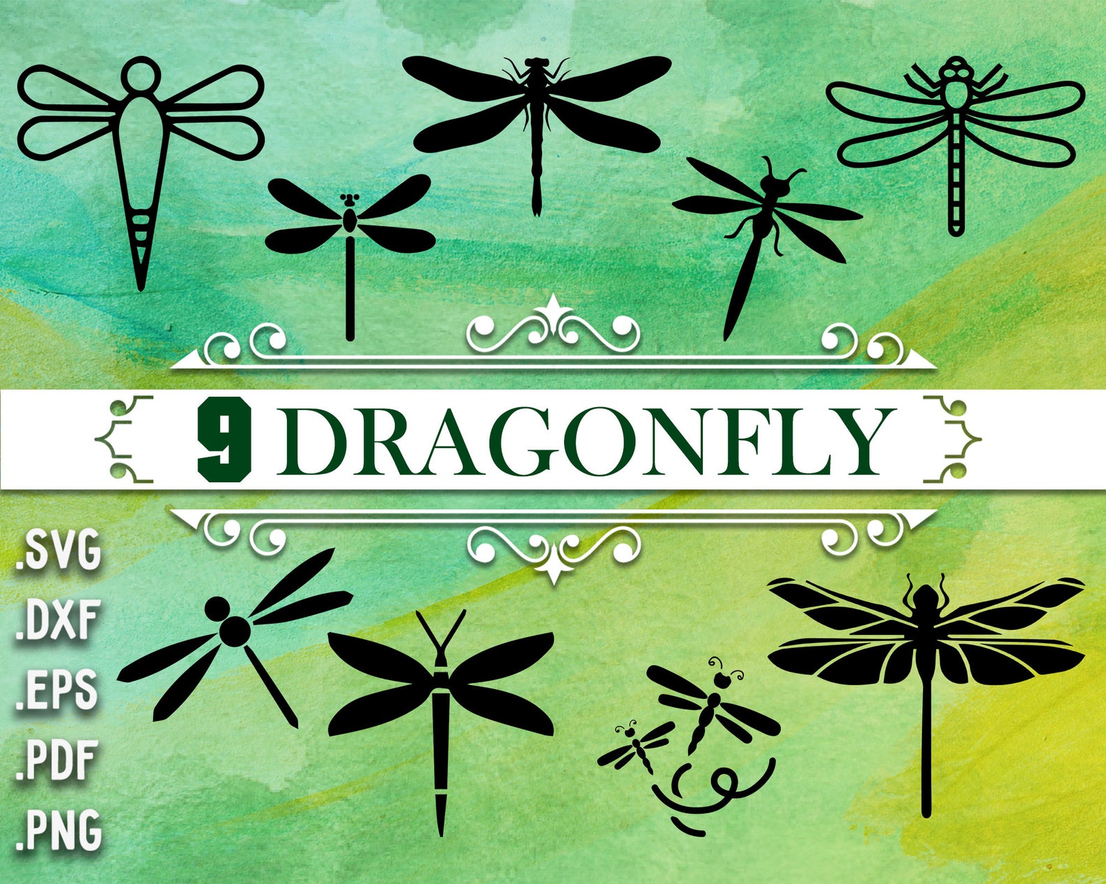 DRAGONFLY SVG, Dragonfly Clipart, Dragonfly, Dragonfly Vector ...