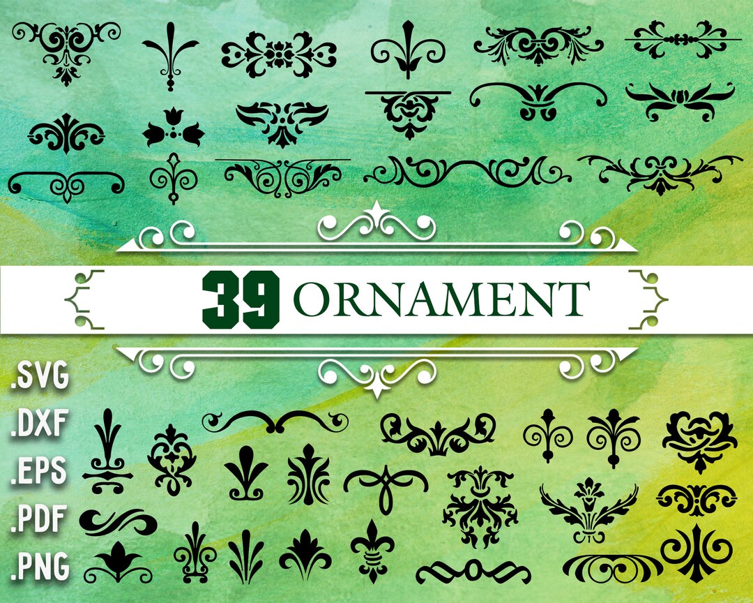 ORNAMENT SVG, Ornaments Svg, Svg Files for Cricut, Silhouette Svg, Svg ...