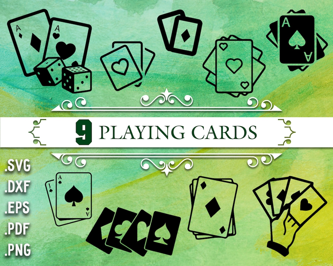 PLAYING CARDS SVG, Poker Svg, Playing Cards, Svg Files for Cricut ...