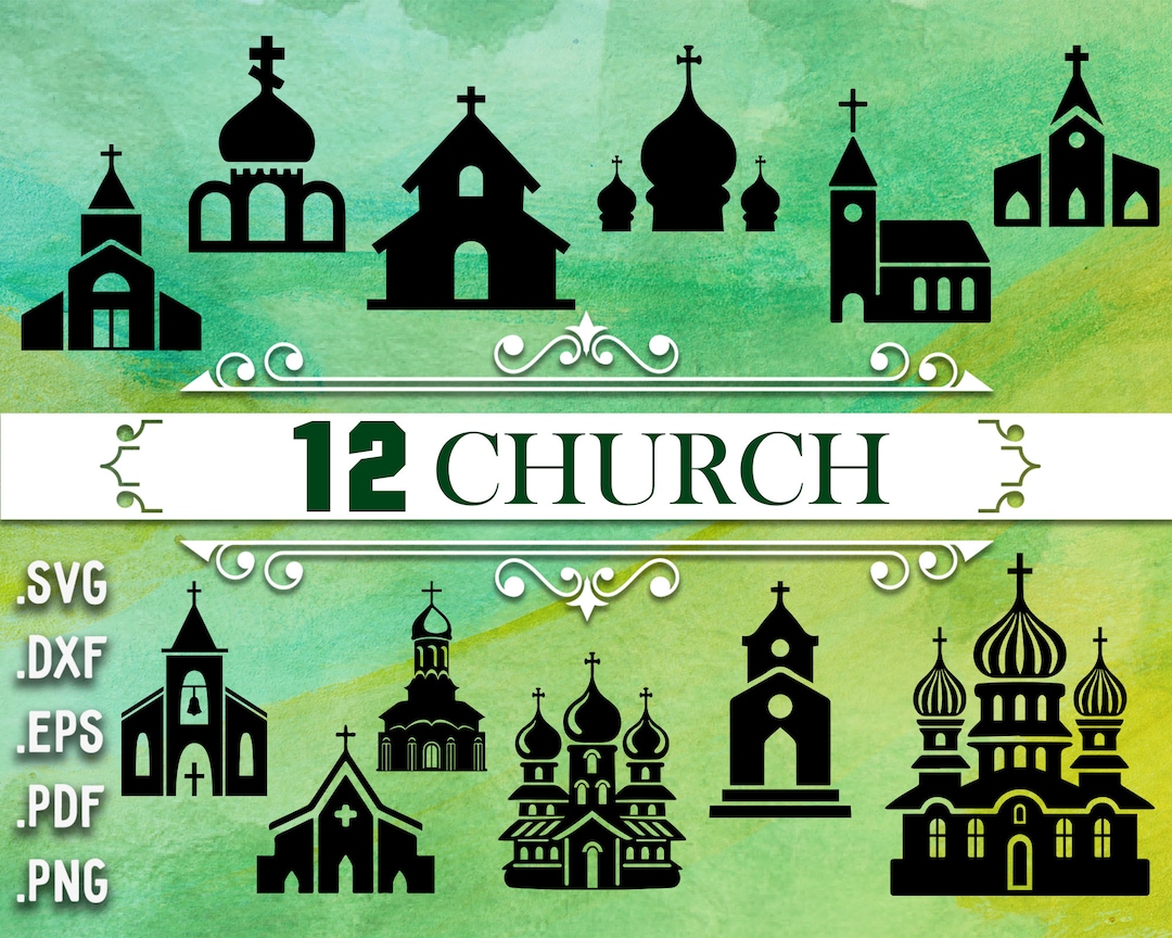 CHURCH SVG, Religious Svg, Religion Svg, Church Clipart, Svg Cut File ...