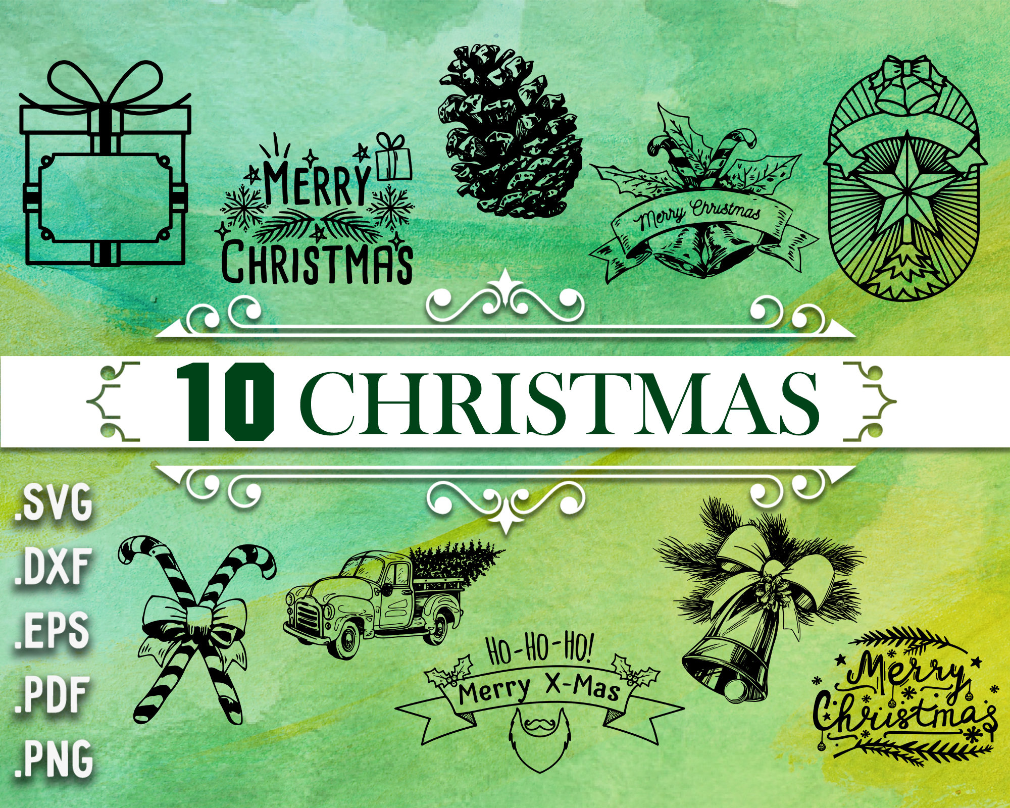 CHRISTMAS SVG Merry Christmas Svg Christmas Cut File - Etsy