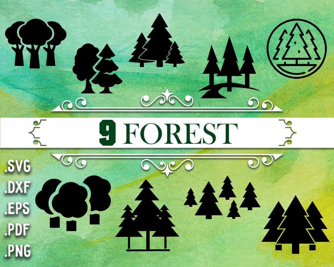 FOREST SVG, Tree Svg, Woods Svg, Camping Svg, Pine Tree Svg, Forest ...