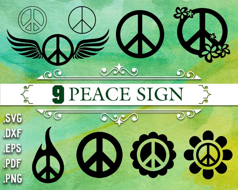 PEACE SIGN SVG, Peace Svg, Peace Sign, Peace Symbol Svg, Peace Sign ...