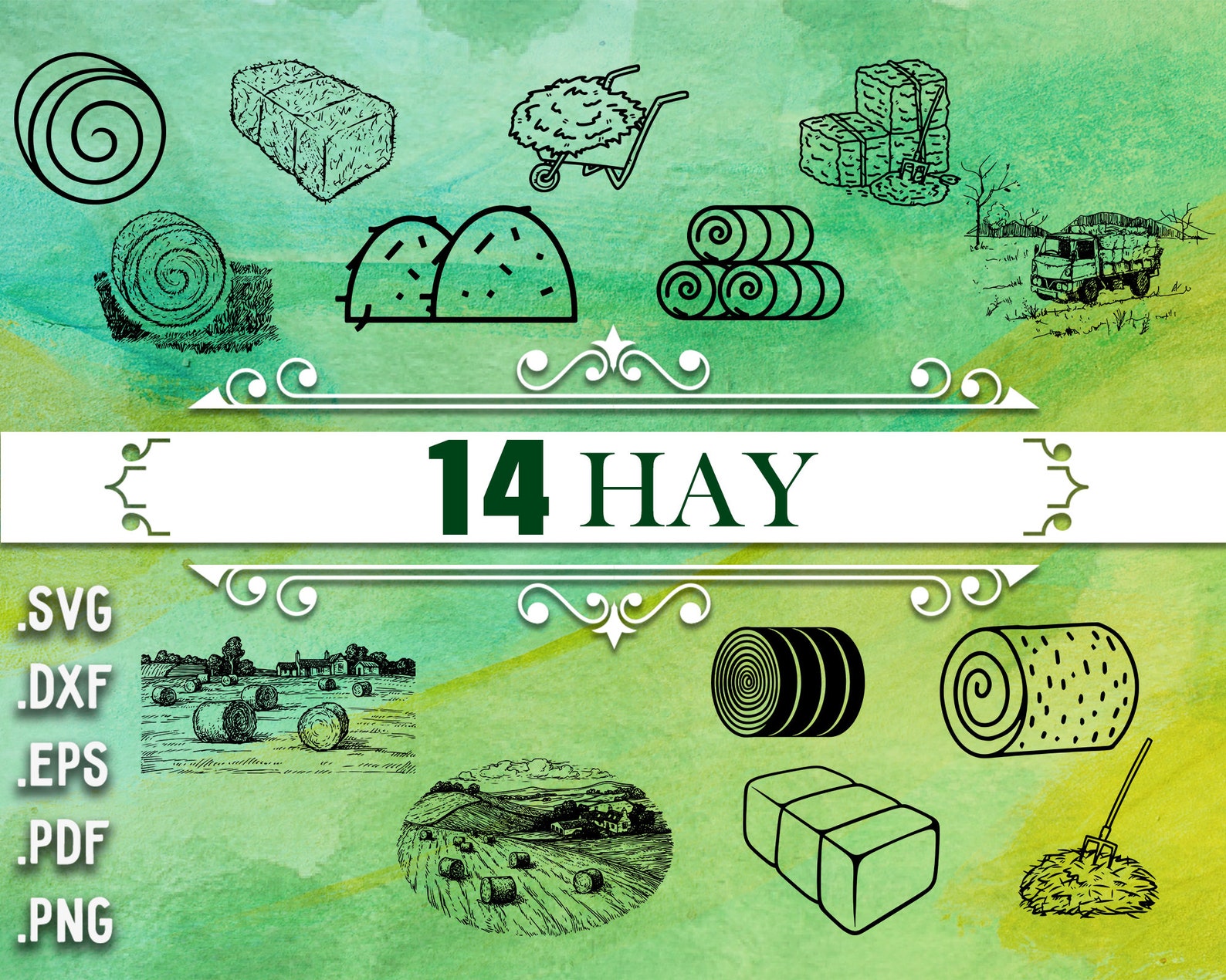 HAY SVG Fall Svg Pumpkin Svg Hay Hay Rides Hay Ride Svg - Etsy