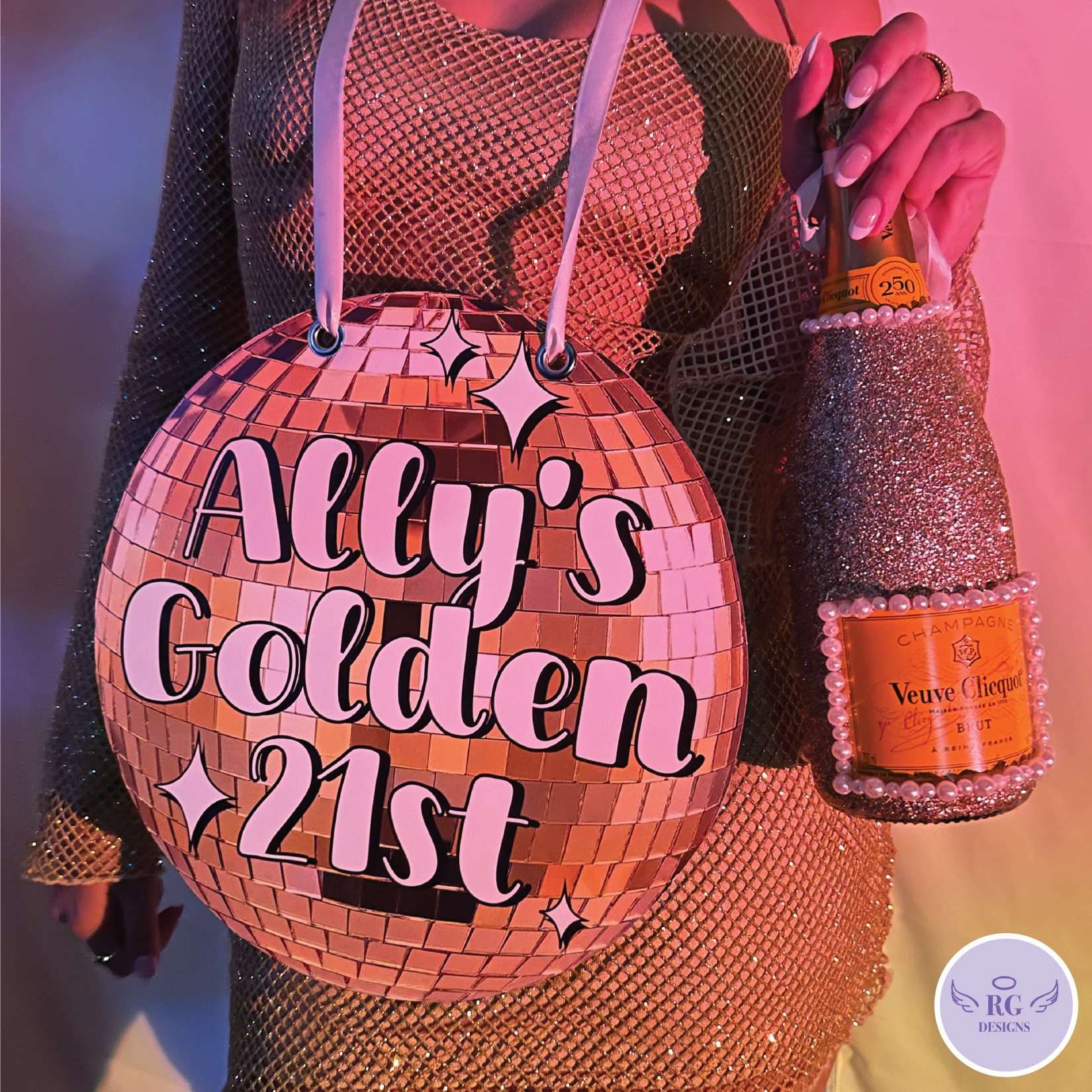 Custom 21st Birthday Sign, Sign Night Sign, 21st Sign, Circle Shape ...