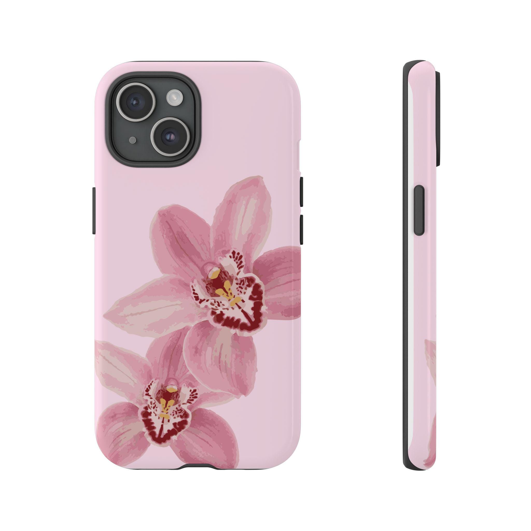 Orchid Phone Case - Light Pink Flower, Floral Phone Cover, Colorful and ...