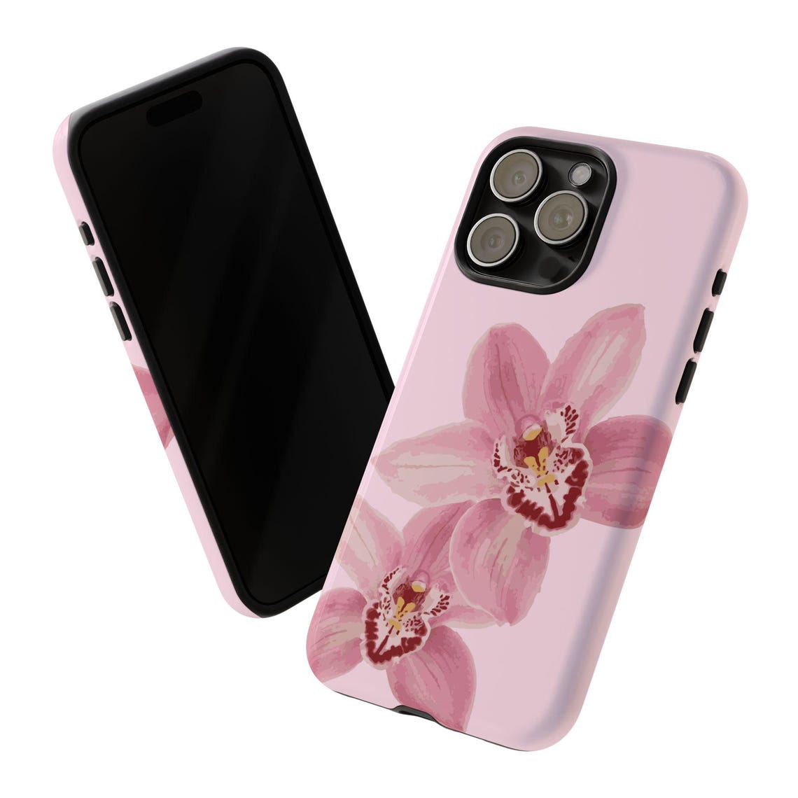 Orchid Phone Case - Light Pink Flower, Floral Phone Cover, Colorful and ...