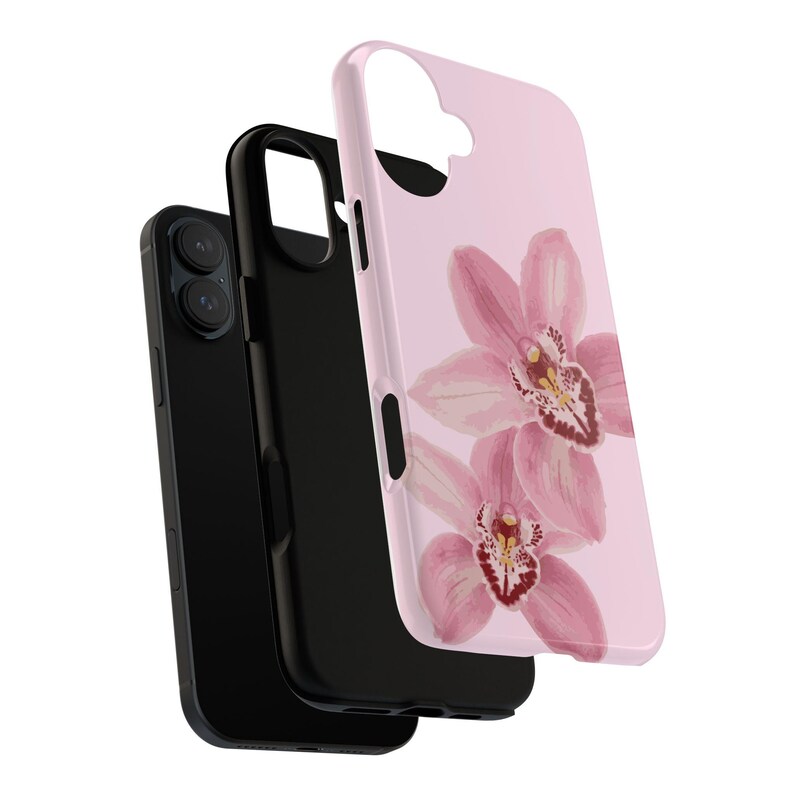 Orchid Phone Case - Light Pink Flower, Floral Phone Cover, Colorful and ...