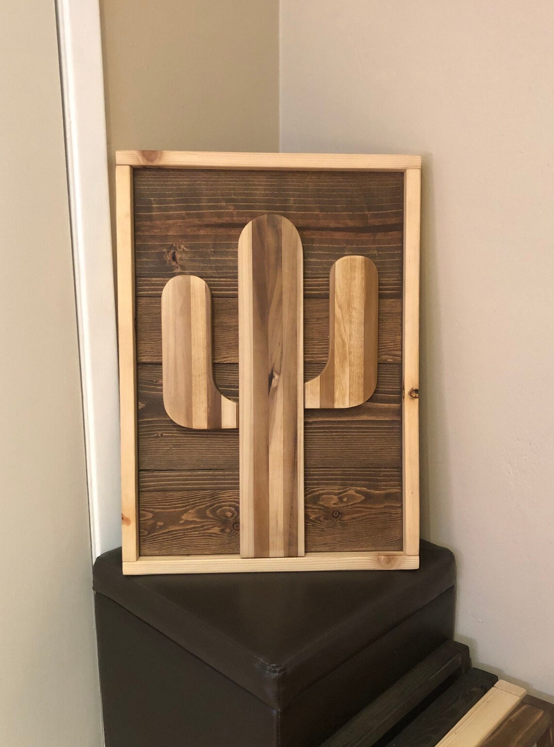 Cactus Wall Art Wall Decor Wood Cactus Saguaro | Etsy