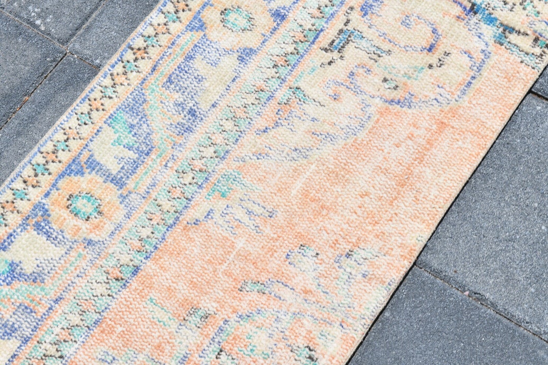 2x4 Rug 2x4 Vintage Rug 2x4 Turkish Vintage Oushak Rug 2x4 Faded Rug ...