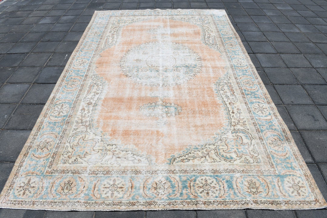 7x11 Turkish Vintage Area Rug Vintage Rug 7x11 Vintage Rug 7x11 Rug ...