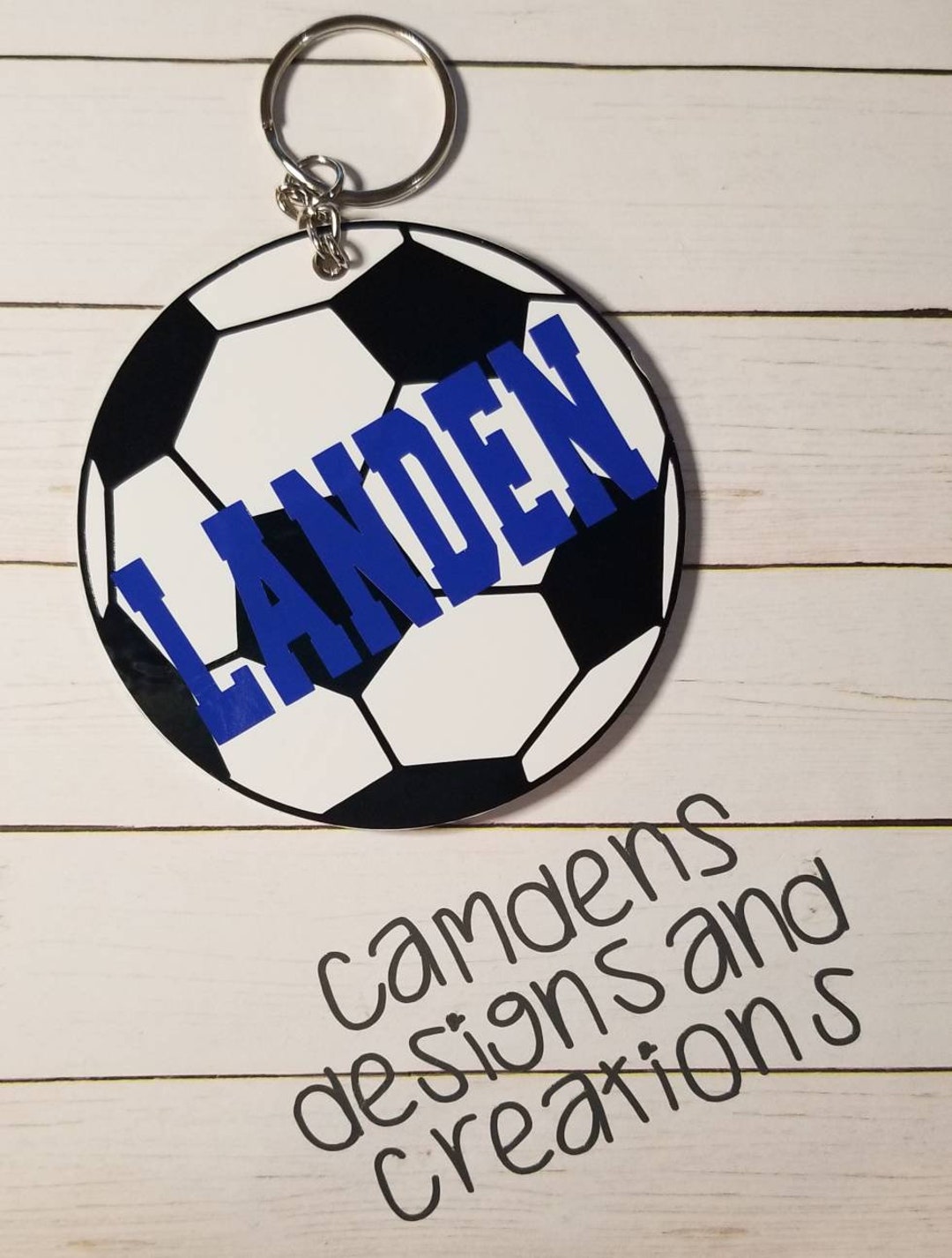 Soccer Sports Bag Keychain / Backpack Charm Customized Personalized - Etsy