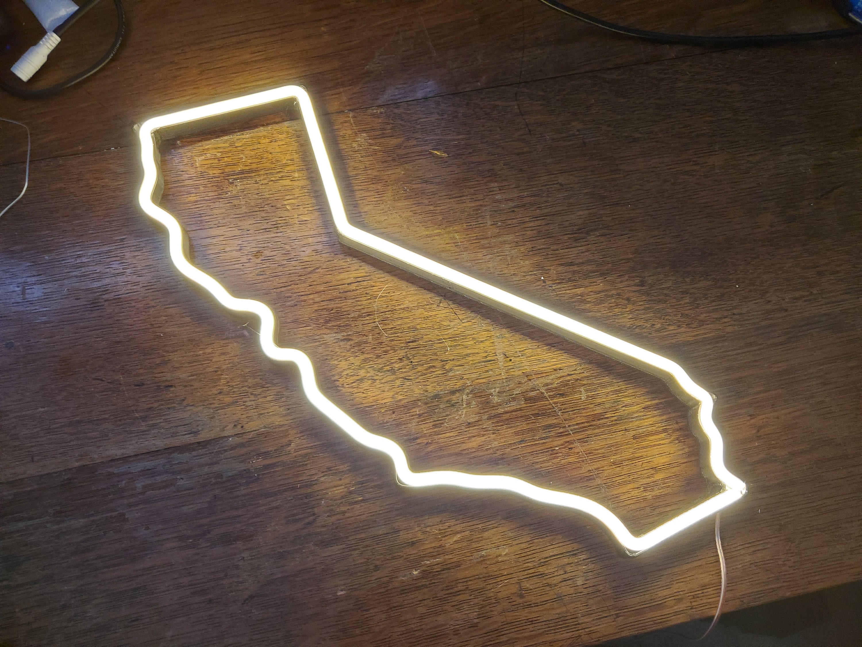 Custom US State Neon Sign - Etsy