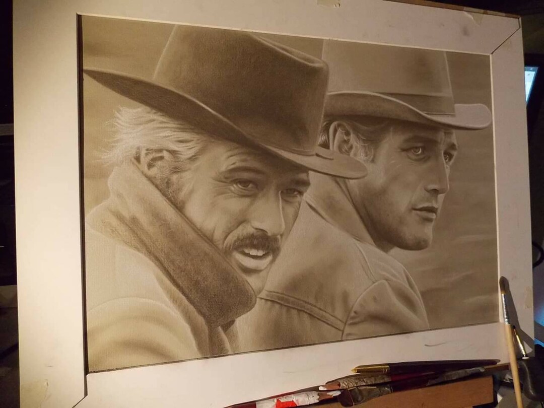 Limited Print of My Pastel Drawing of Butch Cassidy and the Sun Dance ...