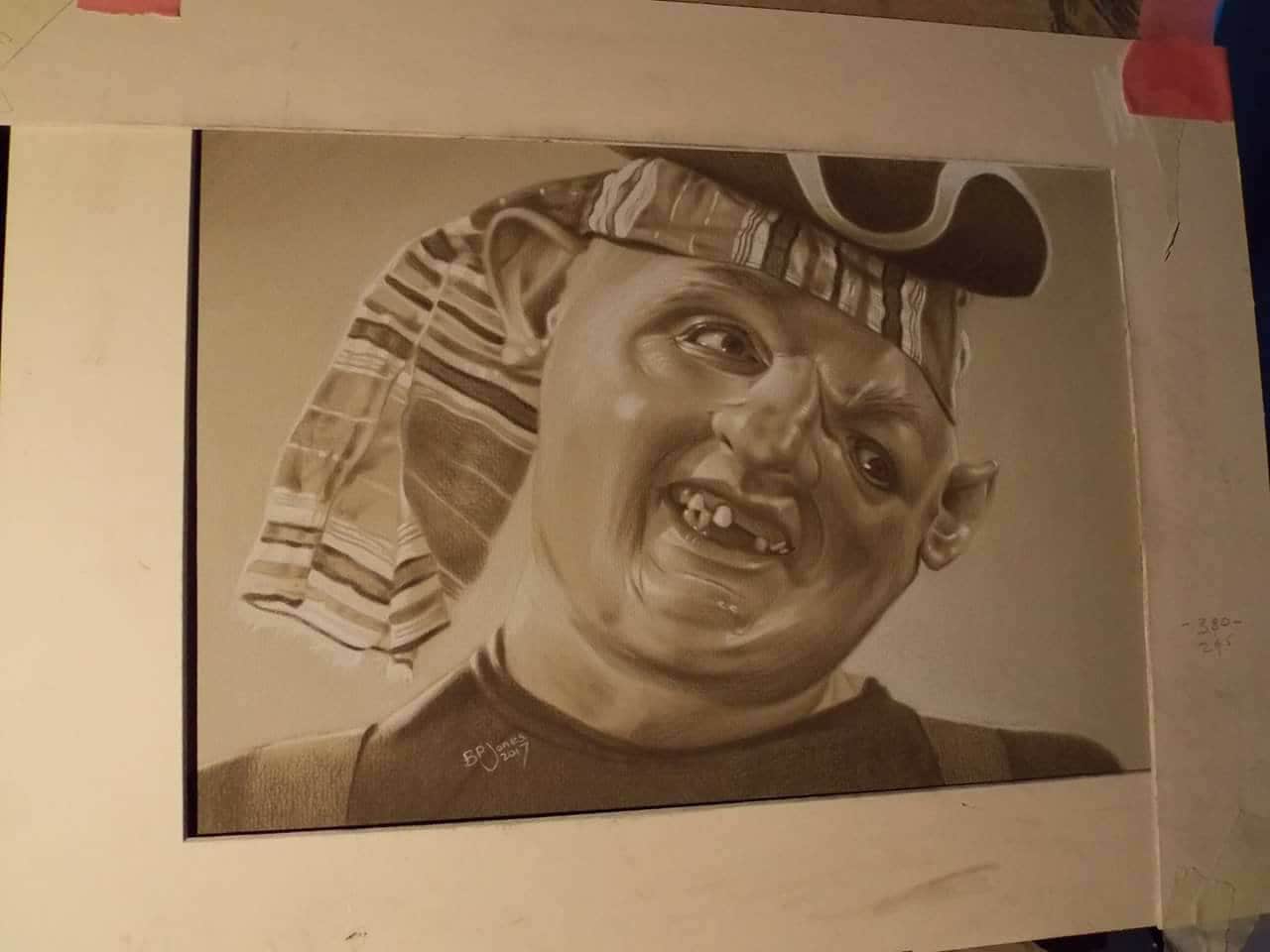 The Goonies Sloth Drawing