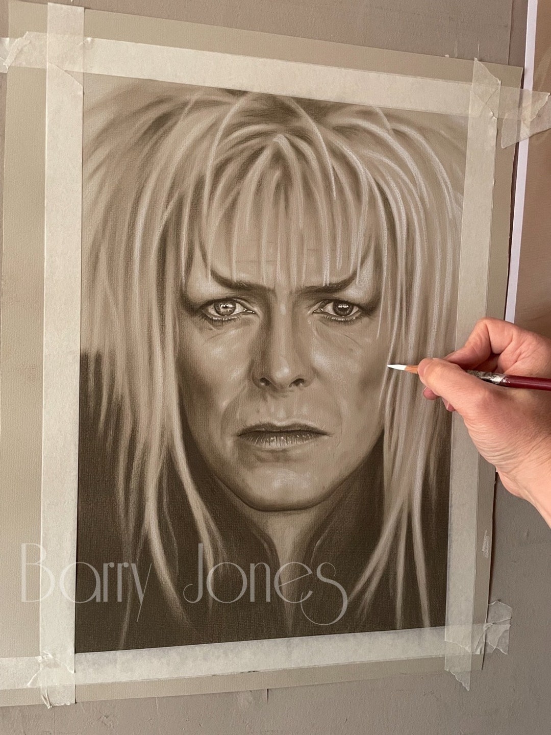 Limited Print of My Drawing of Jareth From Labyrinth - Etsy
