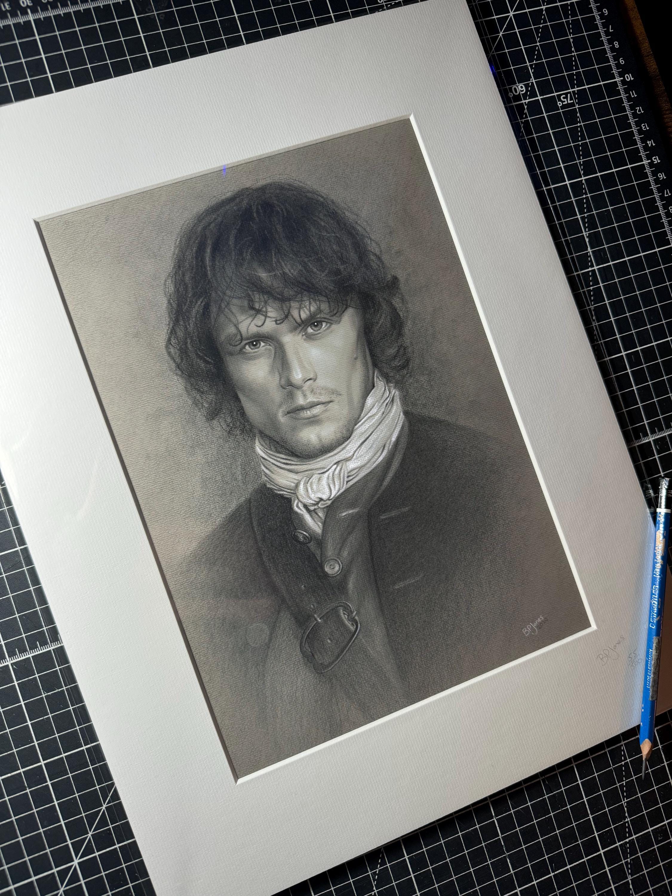 Limited Print Taken From My Pastel Drawing of Jamie Fraser From ...