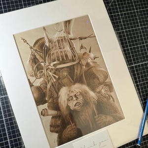 Limited Print of the Junk Lady From Labyrinth Taken From My Original ...