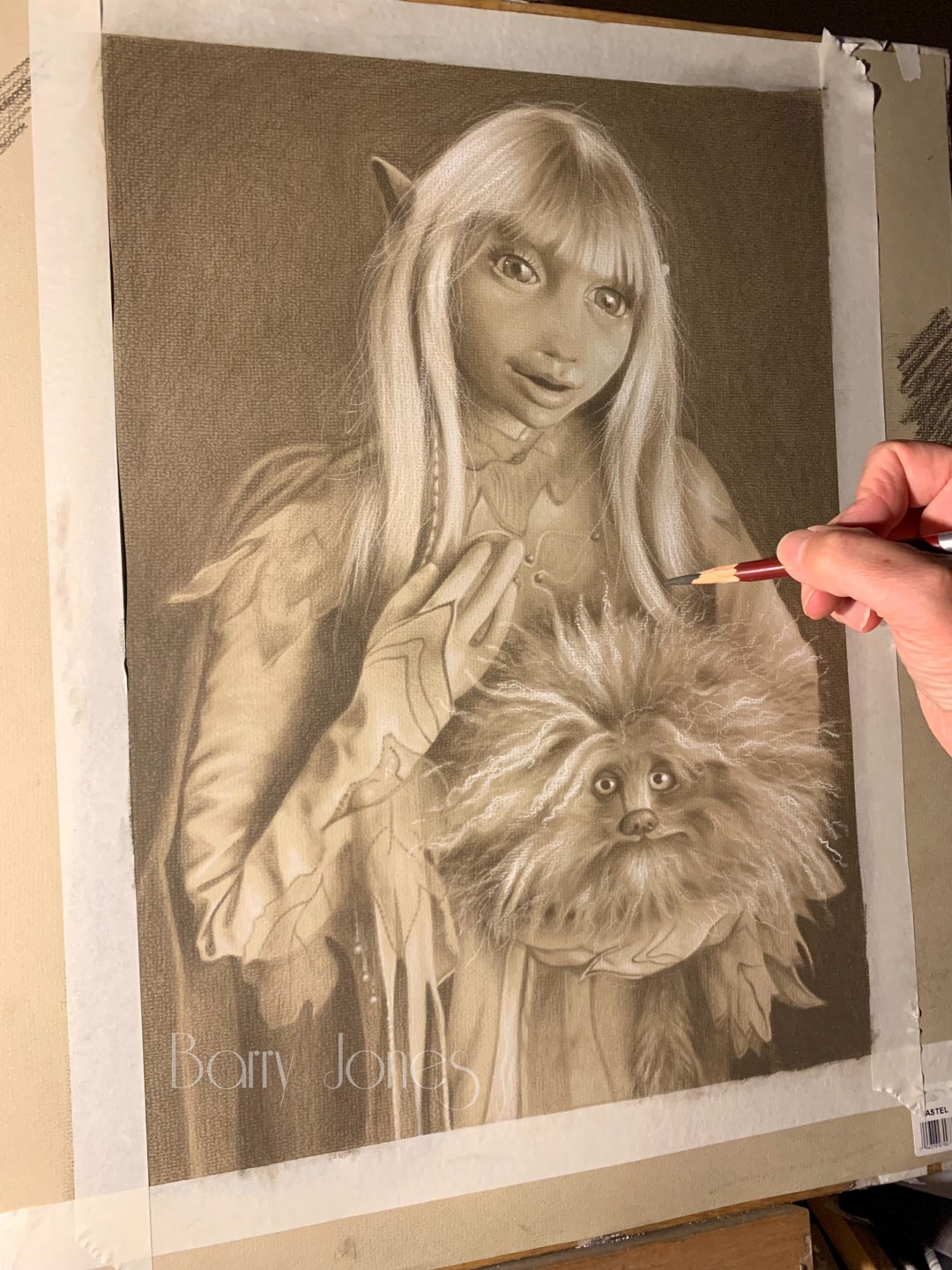 Limiter Print Taken From My Original Pastel Drawing of Kira and Fizzgig ...