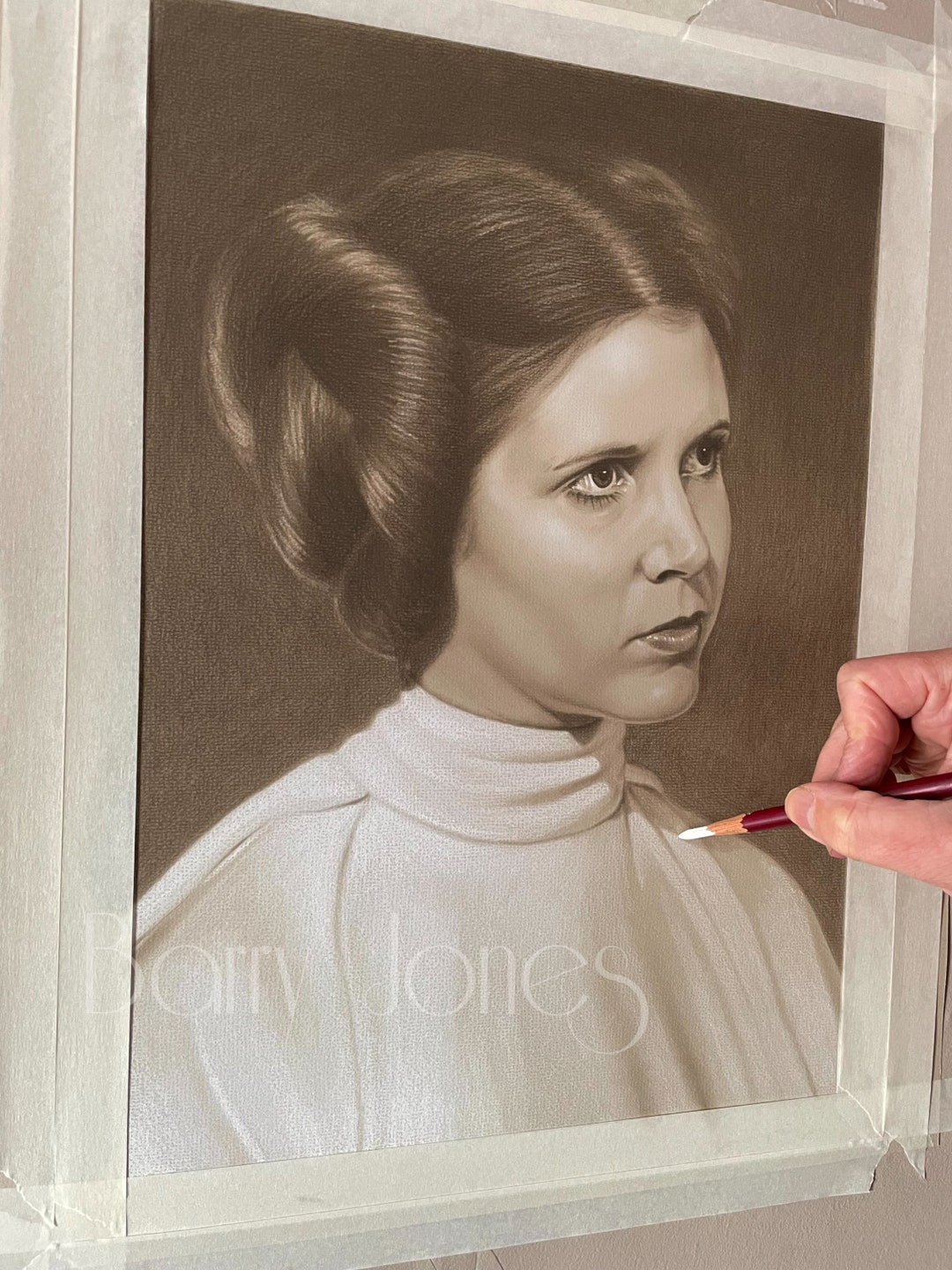 Limited Print of Leia Taken From My Original Pastel Drawing - Etsy
