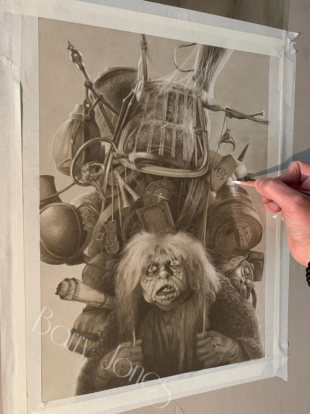 Limited Print of the Junk Lady From Labyrinth Taken From My Original ...